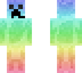 Rainbow creeper | Minecraft Skin