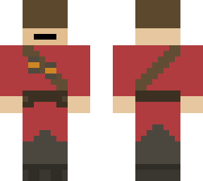 Tf2 Soldier (Acurated) (no outlayer) | Minecraft Skin