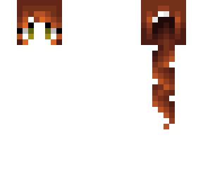 Female HB - Long Brown Ponytail | Minecraft Skin