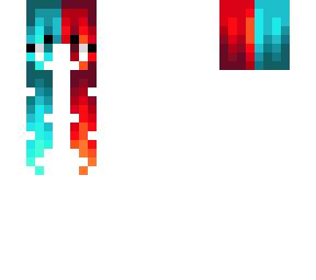 Female HB - Warped & Crimson Fade | Minecraft Skin