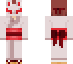 Kitsune Mask - Under the Lanterns | Minecraft Skin