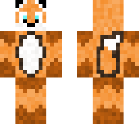 Fox Skin Basic Blue Eyes | Minecraft Skin