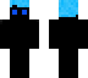 Night and blue fire skin | Minecraft Skin