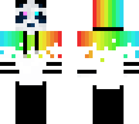 rainbow panda | Minecraft Skin