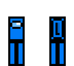 Blue Among Us Dude | Minecraft Skin