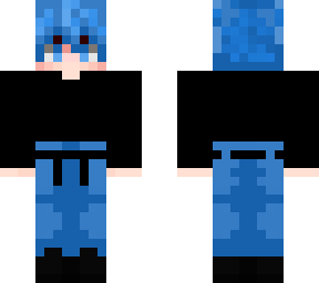 blue anime boy | Minecraft Skins