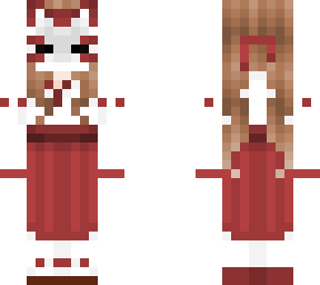Edit of NaturalCuress kitsune girl | Minecraft Skin