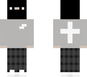 Grey ski mask | Minecraft Skin