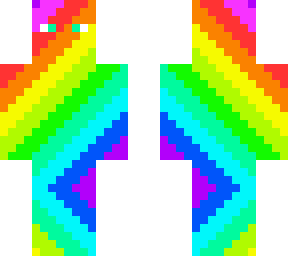 Rainbow skin | Minecraft Skin