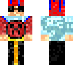 Red Bedwars Creeper | Minecraft Skin
