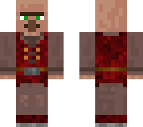 Red Mayor Villager | Minecraft Skin