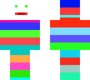 way more colorfull the nthe other colorful skin | Minecraft Skin