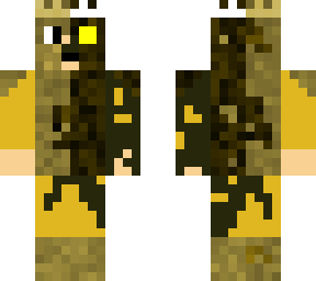 corrupted yellow knight king with removable armor | Minecraft Skin