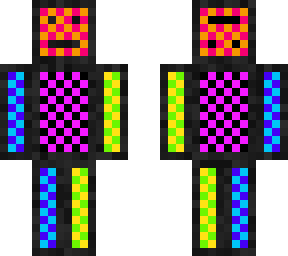 rainbow cube guy | Minecraft Skin