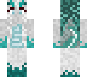 silver water dragon | Minecraft Skin