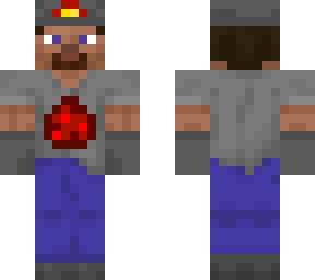 Steve as a Redstone engineer | Minecraft Skin