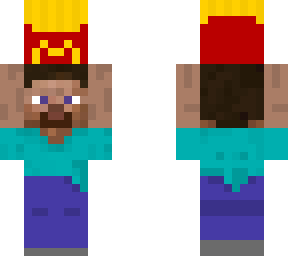 steve holding steve | Minecraft Skins
