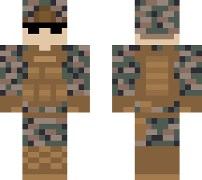 USMC (woodland camo) | Minecraft Skin