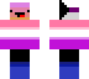 DemiS+GyneR and Genderfluid Gradient Derp Skin | Minecraft Skin