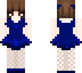 vestido azul | Minecraft Skin