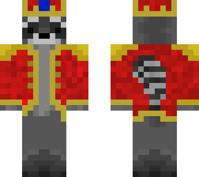 raccoon king | Minecraft Skin