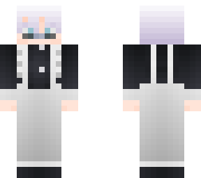 gojo maid | Minecraft Skins
