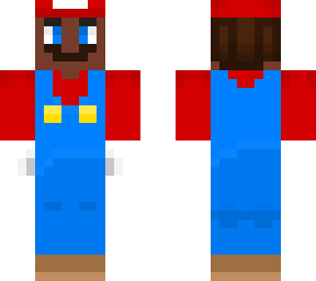 Black Mario | Minecraft Skin