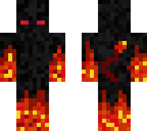 cute fire monster | Minecraft Skin