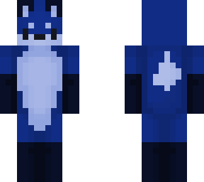 Dark blue fox | Minecraft Skin