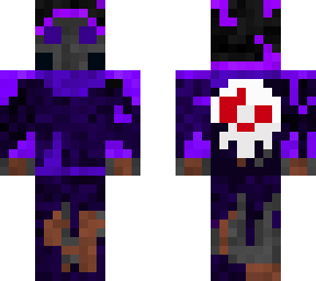 purple skeleton | Minecraft Skin