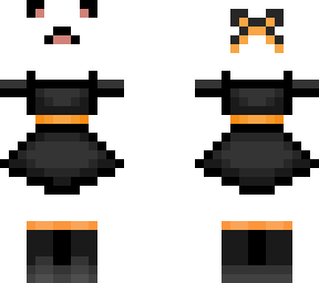 Black Cat Skirt Base | Minecraft Skin