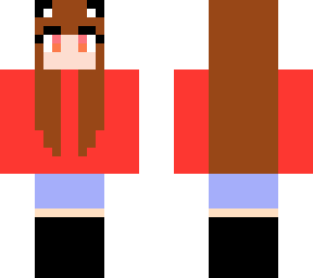 Red Girl Minecraft Skin
