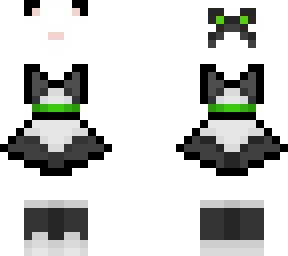 Tuxedo Cat Skirt Base | Minecraft Skin