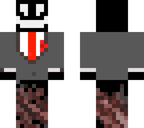 Black demon in suit | Minecraft Skin