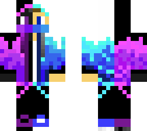 Blue Wolf Boy Minecraft Skin