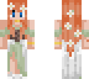 ginger fairy cottage core updated | Minecraft Skin