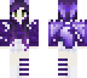 Purple Winged Wolf Girl | Minecraft Skin