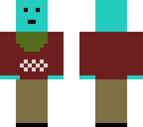 teal ghost Grandfather | Minecraft Skin