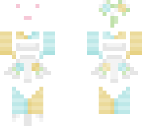 White Cat Skirt Base | Minecraft Skin