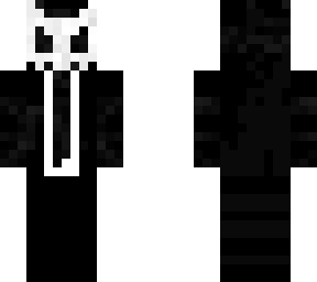 black skeleton mafia | Minecraft Skin