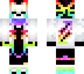 rainbow fox | Minecraft Skins