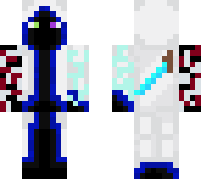 Ice/Lichtenburg pattern + lightning | Minecraft Skin
