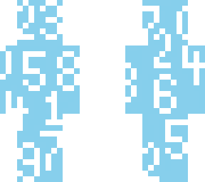 Numbers Skin | Minecraft Skin