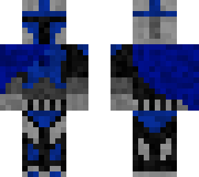 blue mando no way | Minecraft Skin
