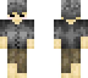 Cute Gray Hair Boy | Minecraft Skin