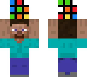 steve with rubik's cube | Minecraft Skin