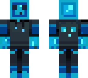 Blue slime human | Minecraft Skin
