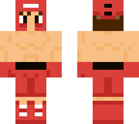 boxer boy red | Minecraft Skin