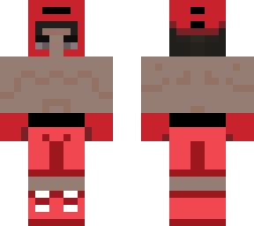 boxer boy red | Minecraft Skin