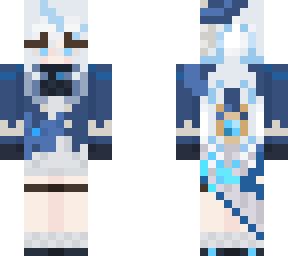 genshin furina hydro | Minecraft Skins
